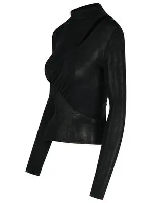 SELF-PORTRAIT Cut Out' Viscose Top