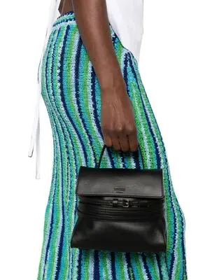 Moschino Tie Me Leather Handbag