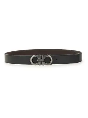 FERRAGAMO Reversible Belt - Black