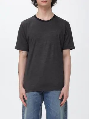 Saint Laurent Wool T-shirt - Black