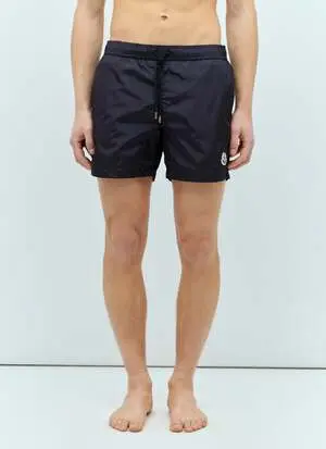 Moncler Logo Patch Swim Shorts