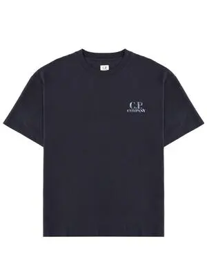 C.P. COMPANY T-shirt With Logo And Print - Blue