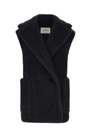 Max Mara Textured Double Breasted Overcoat - Multicolor