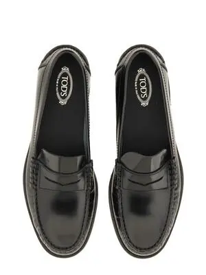 TOD'S Leather Loafer - Black