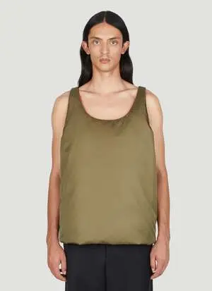 Prada Re Nylon Padded Gilet - Green
