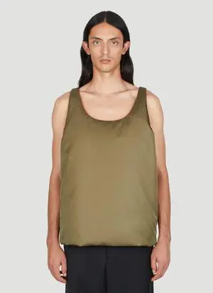 Prada Re Nylon Padded Gilet - Green
