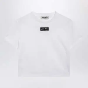 Miu Miu Jersey T-shirt With Logo