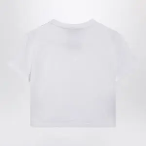 Miu Miu Cotton Jersey T-shirt With Logo - White