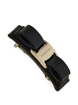 FERRAGAMO Vara Leather Hair Clip - Multicolor