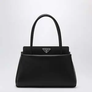Prada Leather And Re-nylon Passage Bag - Black