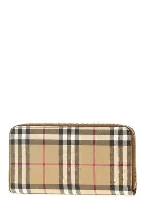 Burberry Printed Canvas Wallet - Multicolor
