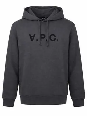 A.p.c. Sweatshirt With Logo - Black