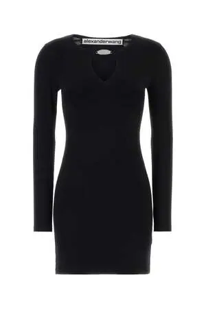 Alexander Wang Stretch Viscose Blend Mini Dress - Black