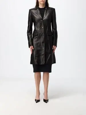 Gucci Single-breasted Smooth Lambskin Leather Jacket - Black