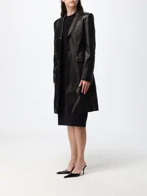 Gucci Single-breasted Smooth Lambskin Leather Jacket