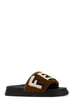 Fendi Shearling Slippers
