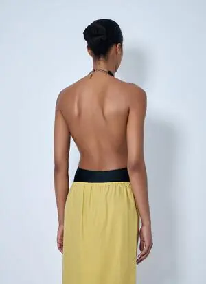 Saint Laurent Halterneck Swimsuit