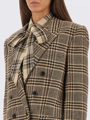 Saint Laurent Prince Of Wales Double-breasted Jacket