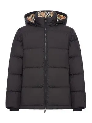Burberry Down Jacket With Detachable Sleeves - Black