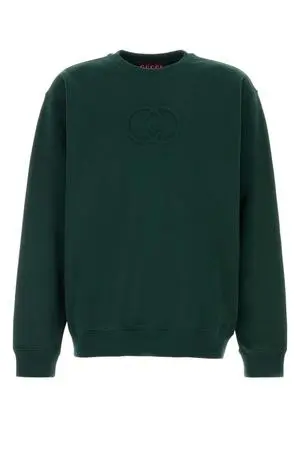 Gucci Bottle Cotton Sweatshirt - Green
