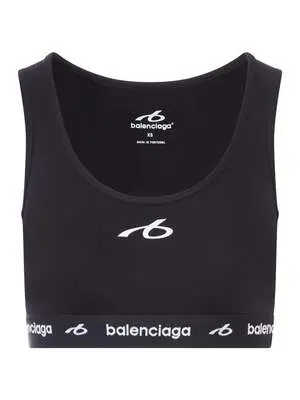Balenciaga Techwear Tank Top In Technical Fabric - Black