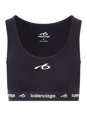 Balenciaga Techwear Tank Top In Technical Fabric - Black