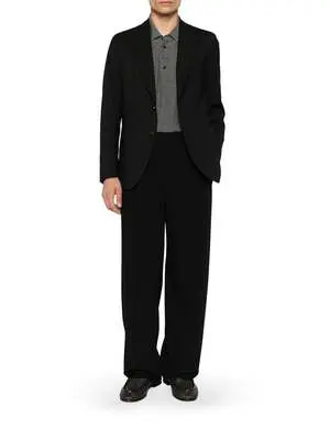 Giorgio Armani Double-pleat Trousers In Pure Virgin Wool