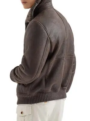Brunello Cucinelli Vintage Shearling Bomber
