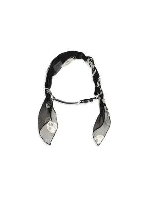 Alexander McQueen Double-wrap Skull Scarf Bracelet