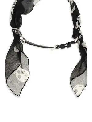 Alexander McQueen Double-wrap Skull Scarf Bracelet