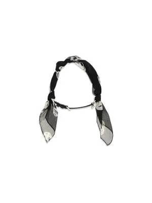 Alexander McQueen Double-wrap Skull Scarf Bracelet