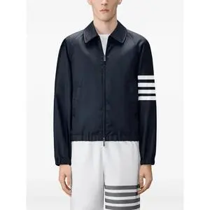 Thom Browne Windbreaker Jacket - Blue