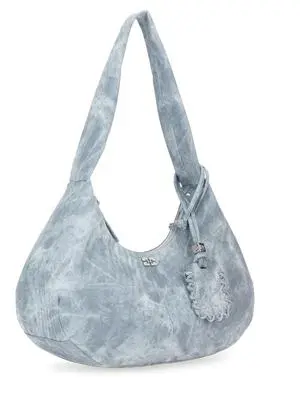 GANNI Medium Bleached Hobo Bag - Multicolor