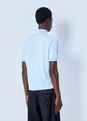 Prada Ribbed Turtleneck T-shirt