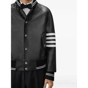 Thom Browne Leather Bomber Jacket