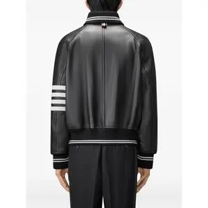 Thom Browne Leather Bomber Jacket