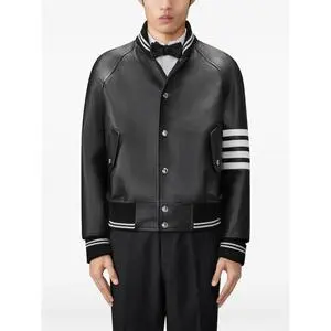 Thom Browne Leather Bomber Jacket