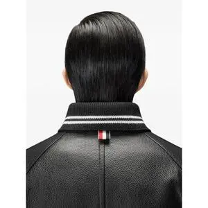 Thom Browne Leather Bomber Jacket