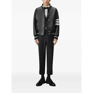 Thom Browne Leather Bomber Jacket