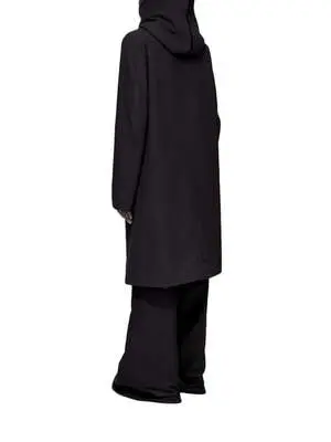 Rick Owens Long Cotton Parka With Hood