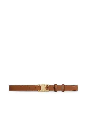Celine Triomphe Belt In Natural Calf Leather - Tan