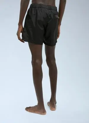 Moncler Logo Patch Swim Shorts - Black