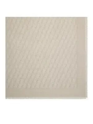 Fendi Wool, Silk And Cashmere Shawl - Multicolor