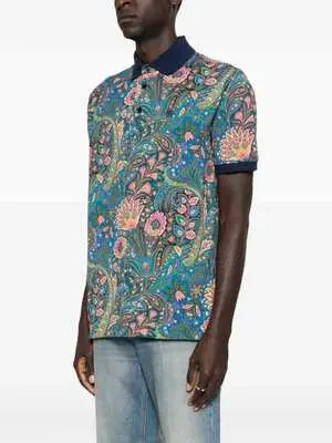 Etro Paisley Print Polo - Multicolor
