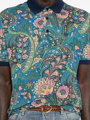 Etro Paisley Print Polo - Multicolor