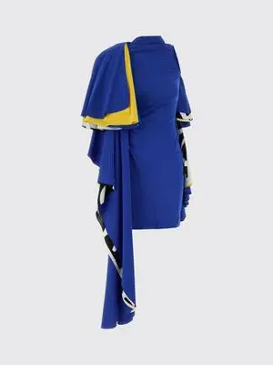 Loewe Asymmetrical Printed Cady Dress