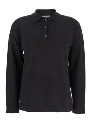 P.a.r.o.s.h Wool Polo Shirt - Brown