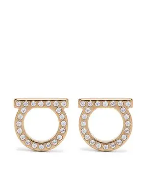 FERRAGAMO Gancini Crystal Earrings - Multicolor