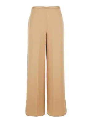 FORTE_FORTE Viscose Blend Wide Leg Pants - Cream