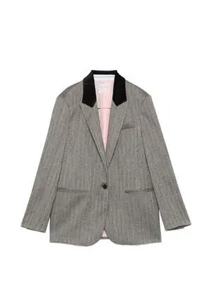 FORTE_FORTE Single-breasted Blazer Jacket - Multicolor